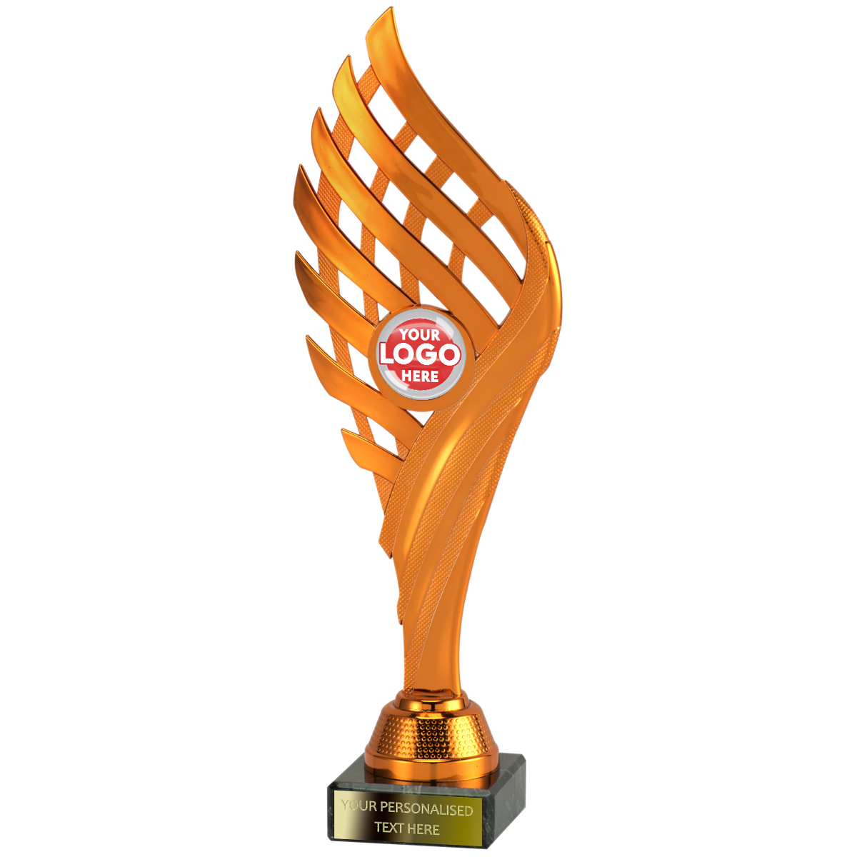 Wing-shaped Trophy Award in Gold/Silver/Bronze (SET35001/2/3A)