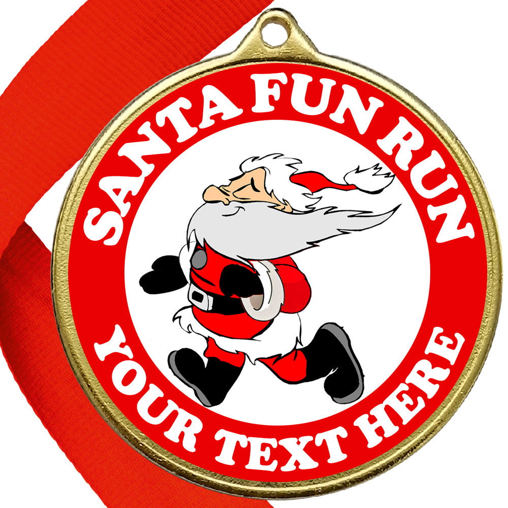 Santa Fun Run GBP Medals Design 2 – BW Trophies